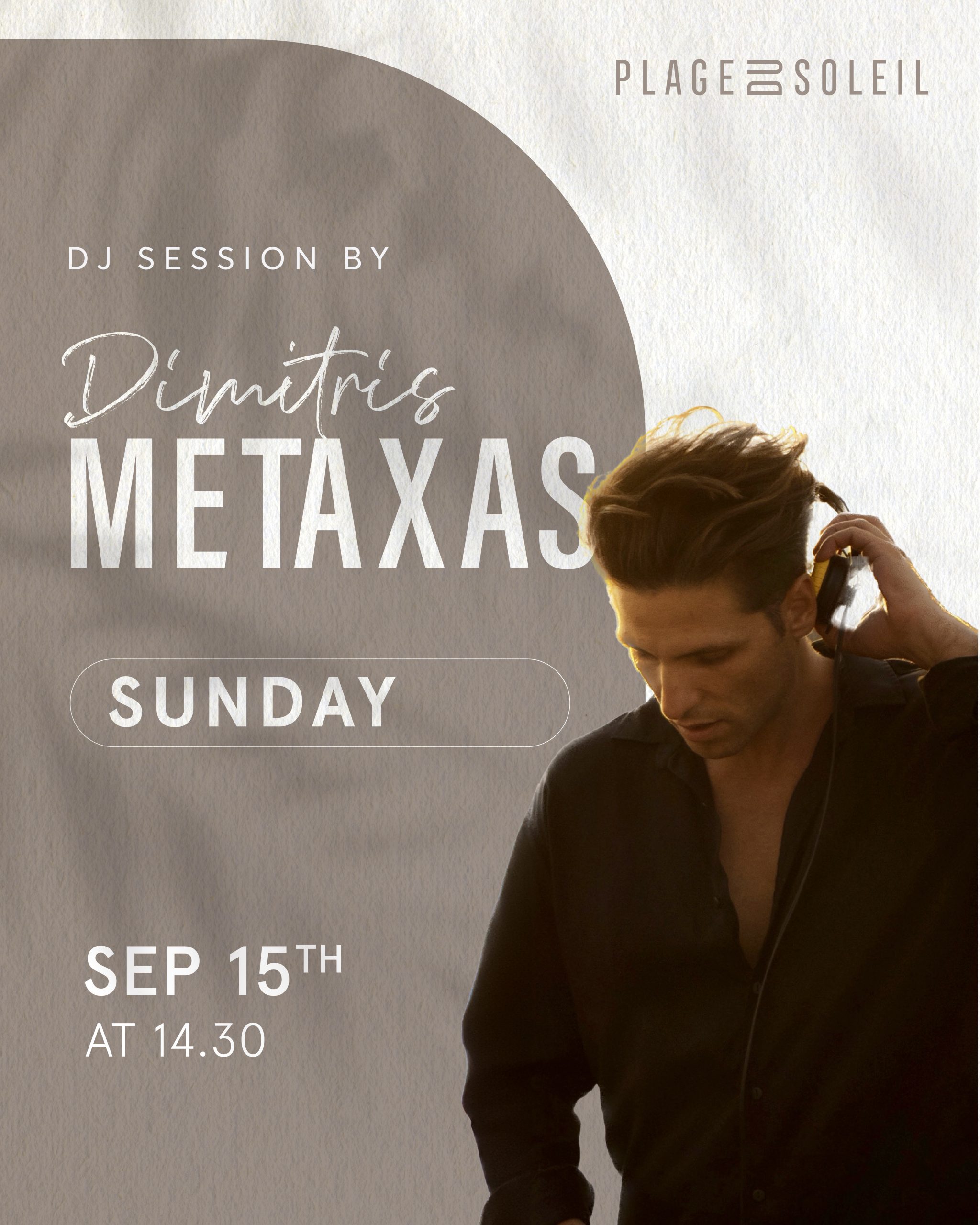 DJ SESSIONS BY DIMITRIS METAXAS 🎧 - Plage Du Soleil